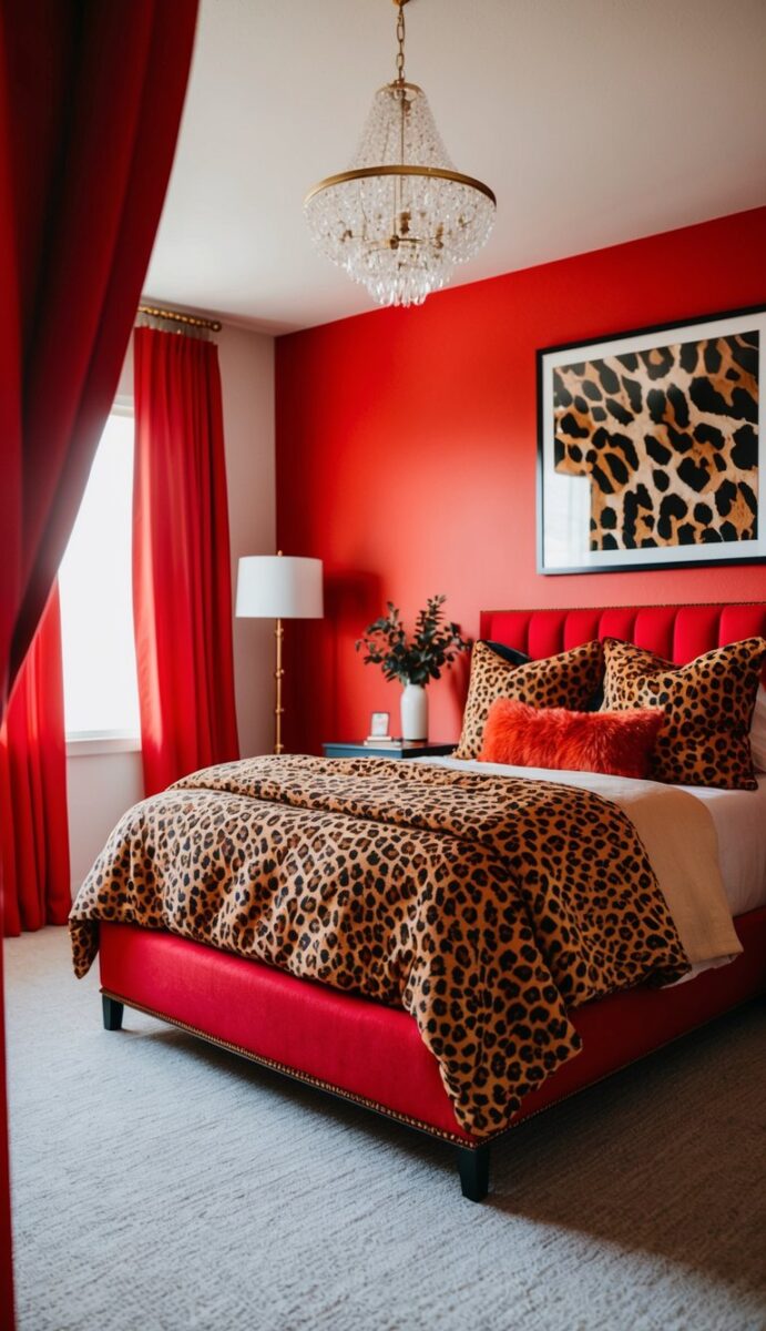 22 Red and Cheetah Bedroom Ideas for a Bold and Fun Makeover
