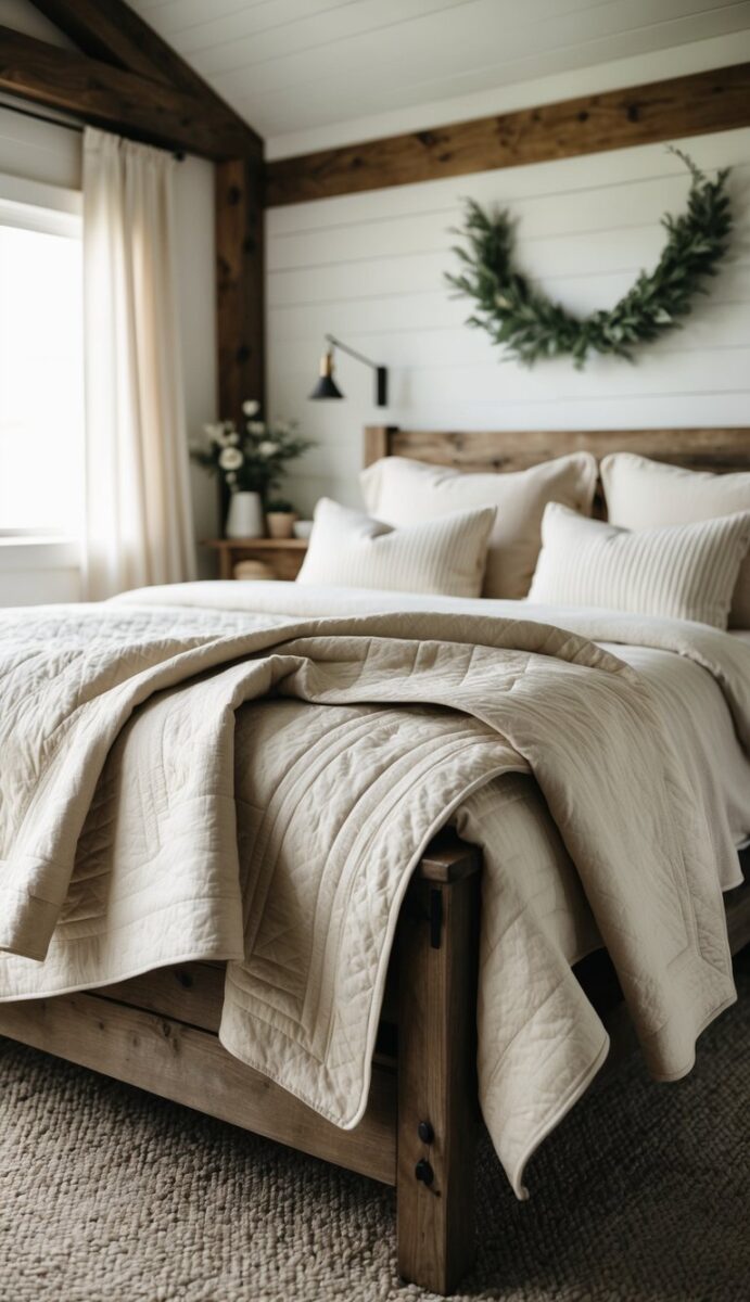 21 Farmhouse Bedding Ideas to Cozy Up Your Bedroom