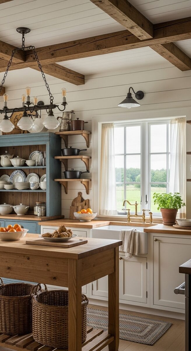 Get Inspired with 21 Rustic Farmhouse Kitchen Ideas